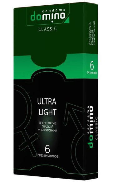 Супертонкие презервативы Domino Classic Ultra Light 6 шт купить с