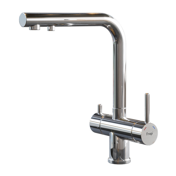 Смеситель Frap F00090 Латунь С краном для питьевой воды, Гибкая подводка - купить по выгодным ...