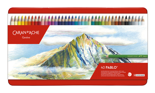 Карандаши цветные Carandache 666.340 Pablo перманентные шестигранные ...