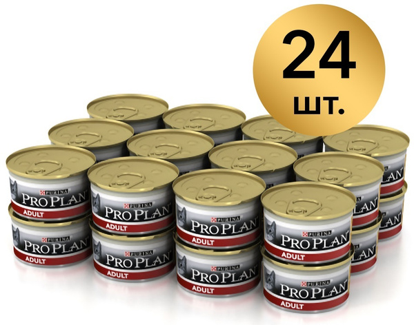 Влажный корм Pro Plan для взрослых кошек, с высоким содержанием курицы ...