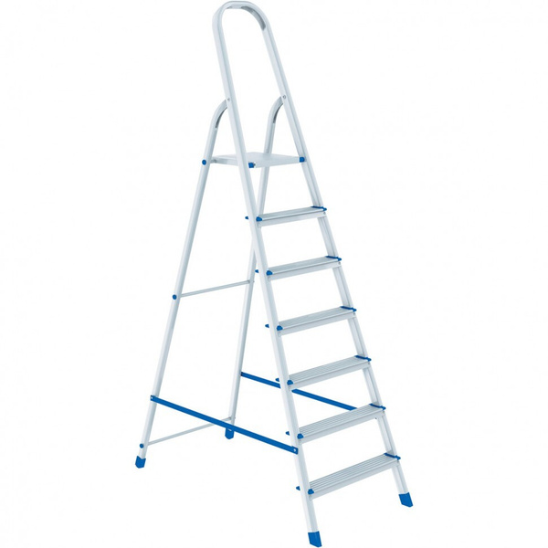 Стремянка, 7 ступеней, алюминиевая, Россия, Сибртех купить на OZON по ...