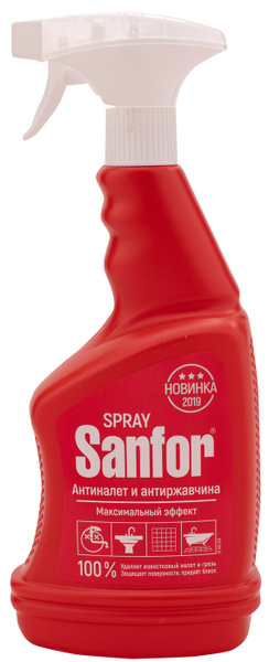SANFOR спрей для удаления известкового налета и ржавчины, 500 мл - купить с доставкой по ...