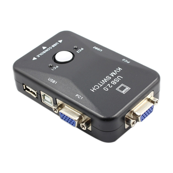 2-портовый VGA-переключатель USB 2.0 KVM-переключатель мыши Клавиатура ...