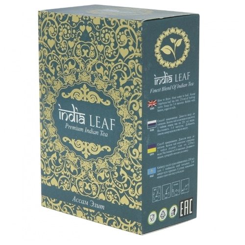 Чай Indian Leaf Assam Elite 100 гр Чёрный Среднелистовой купить на OZON по низкой цене (393687758)