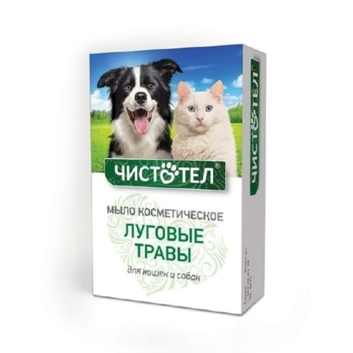 ЧИСТОТЕЛ Мыло для животных Луговые травы, 80гр - купить с доставкой по ...