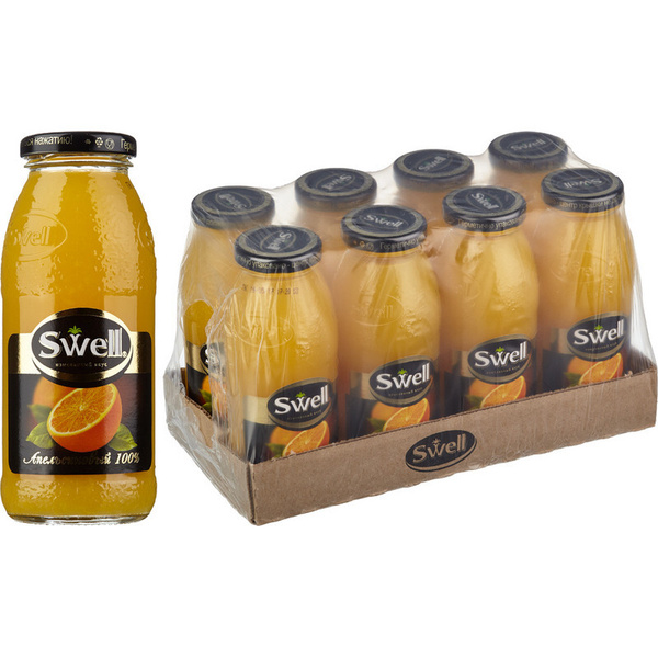 Swell Сок Апельсин 0,25л./8шт. Свелл - купить с доставкой по выгодным ...