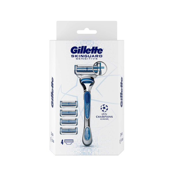 Бритвенный станок Gillette Skinguard Sensitive, с 1 кассетой и 3 ...