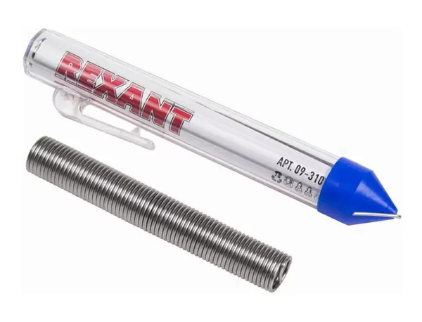 Припой с канифолью Rexant 20 гр. D 1.0 мм (Sn60 Pb40 Flux 2.2%) - купить с доставкой по выгодным ...