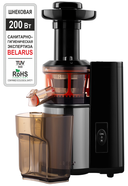 Соковыжималка шнековая ARESA AR-2504_2523 озон, черно-серый - купить по ...