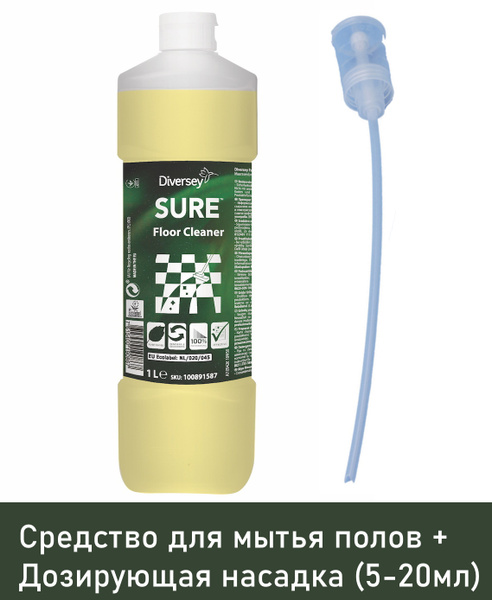 Характеристики SURE Floor Cleaner / Средство для мытья полов 1 литр ...