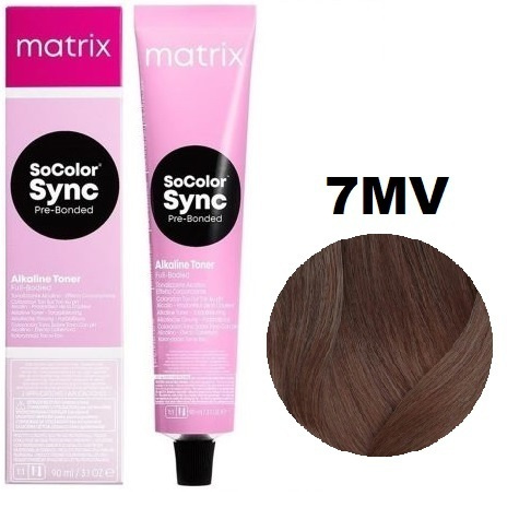 Matrix Color Sync Крем-краска для волос 7MV блондин мокка перламутровый ...