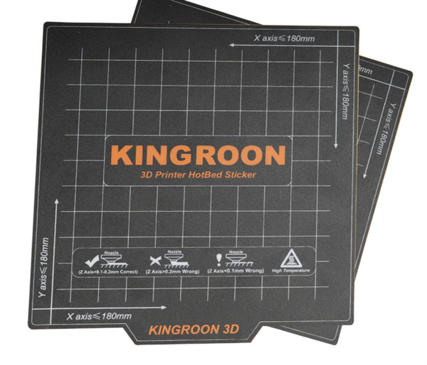 Магнитный коврик для 3D принтера Kingroon 180x180 купить на OZON по ...