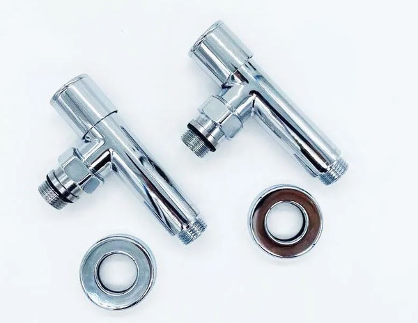 Кран для полотенцесушителя 1/2M*1/2M в комплекте 2 шт " Vieir" / вентиль для полотенцесушителя ...