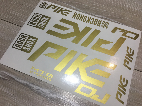 Rock shox Pike DJ 2020 наклейки для велосипеда на вилку, rockshox, MTB ...