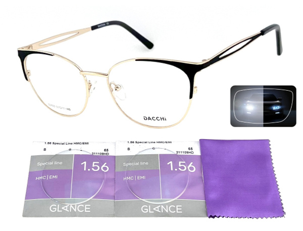 Очки DACCHI мод. 33703 Цвет 1 с линзами GLANCE +2.50 РЦ 60-62 - купить ...