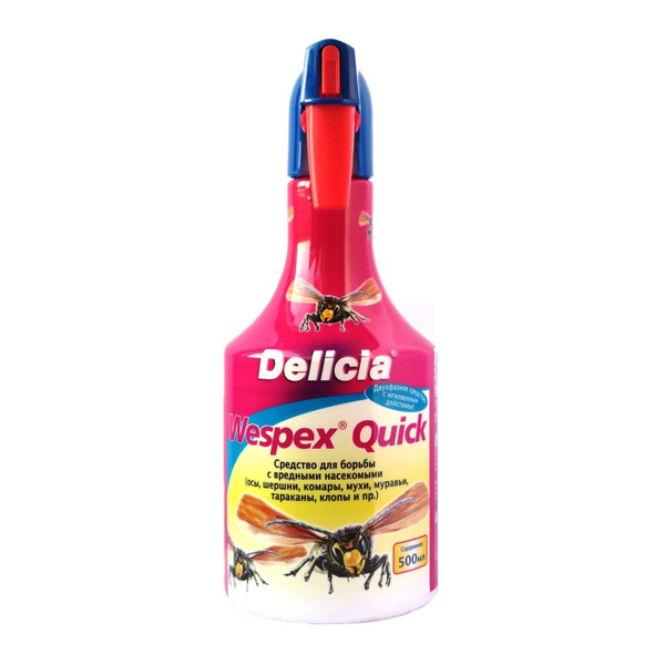 Спрей от ос, шершней, комаров, мух Delicia Wespex Quick, 500 мл ...