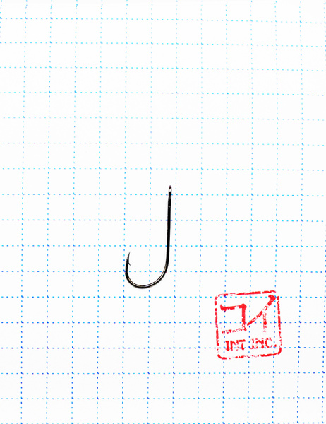 Крючки для рыбалки 10штук KOI Single Spoon Hook №6, цвет Black Nickel ...