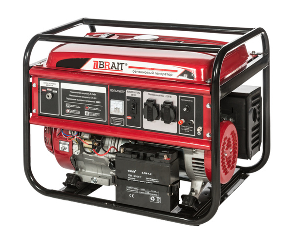 Электростанция BRAIT бензиновая BR6500-CU(E) - купить по низкой цене в интернет-магазине OZON ...