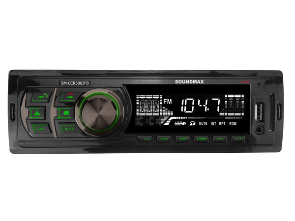 Автомагнитола Soundmax SM-CCR3063FB 1DIN 4x45Вт1 DIN - купить в ...