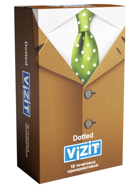 Презервативы c пупырышками со смазкой 18 презервативов Vizit - купить с доставкой по выгодным ...