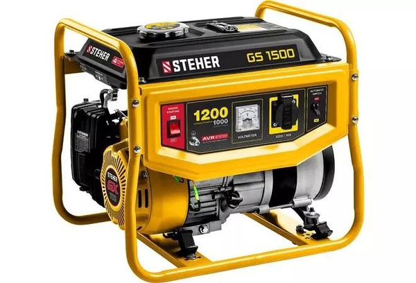 Генератор GS-1500 бензиновый, однофазный, асинхронный, бесщеточный ...