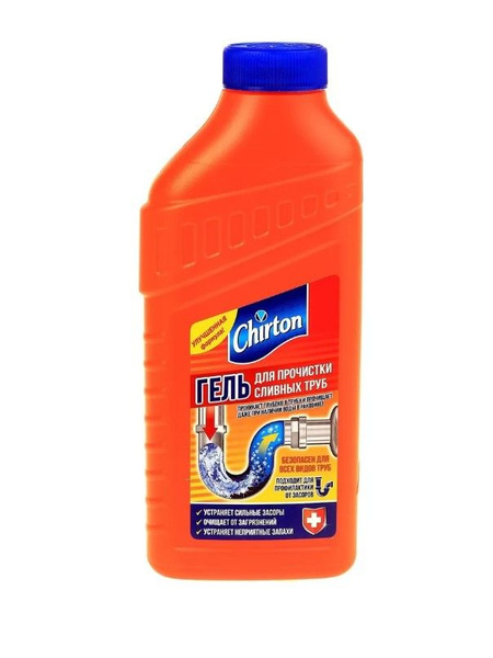 Характеристики Chirton Гель для прочистки сливов и канализационных труб ...