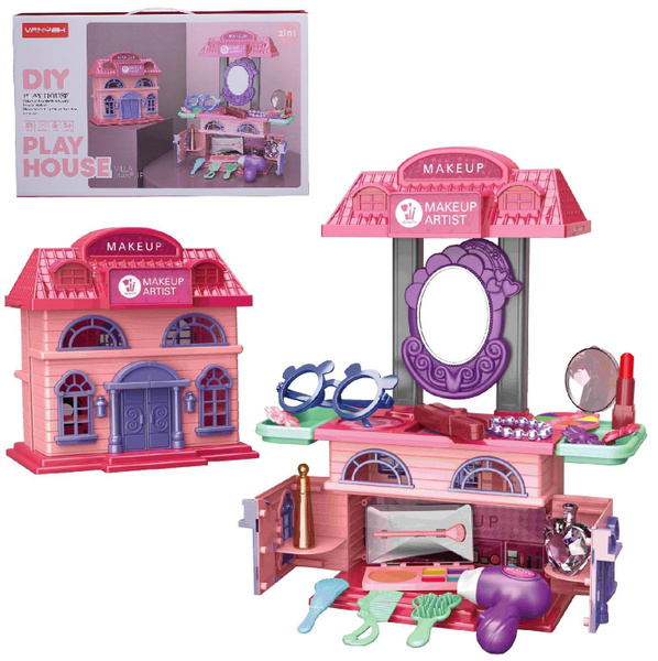 Игровой набор Junfa Дом-трансформер Салон красоты купить на OZON по низкой цене (1063234186)