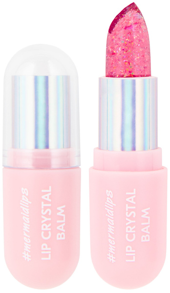 SODA Бальзам для губ прозрачный с блестками клубничный LIP CRYSTAL ...