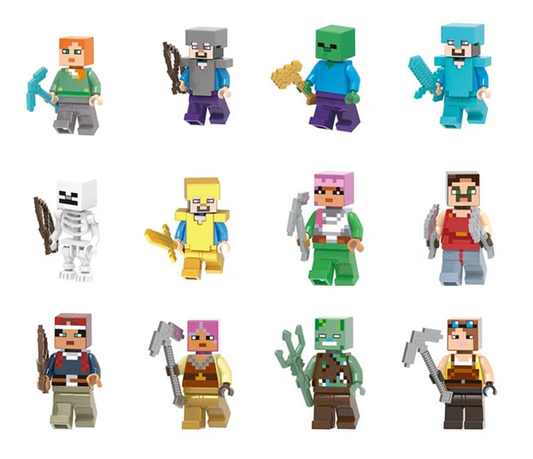Набор минифигурок Майнкрафт / Minecraft совместимы с конструкторами ...