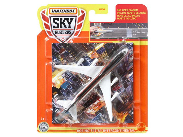 Matchbox Skybusters Boeing 747-8 International с игровым ковриком ...