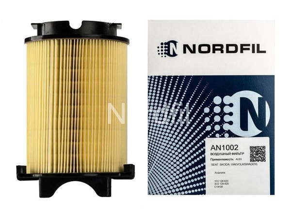 Фильтр воздушный NORDFIL VW Golf V-VI Jetta 04- Caddy Passat B6 Tiguan ...