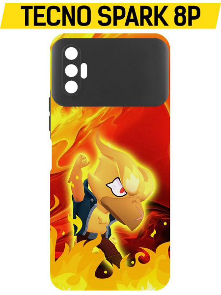 Чехол-накладка Soft Case Brawl Stars - Ворон-Феникс для TECNO Spark 8P ...