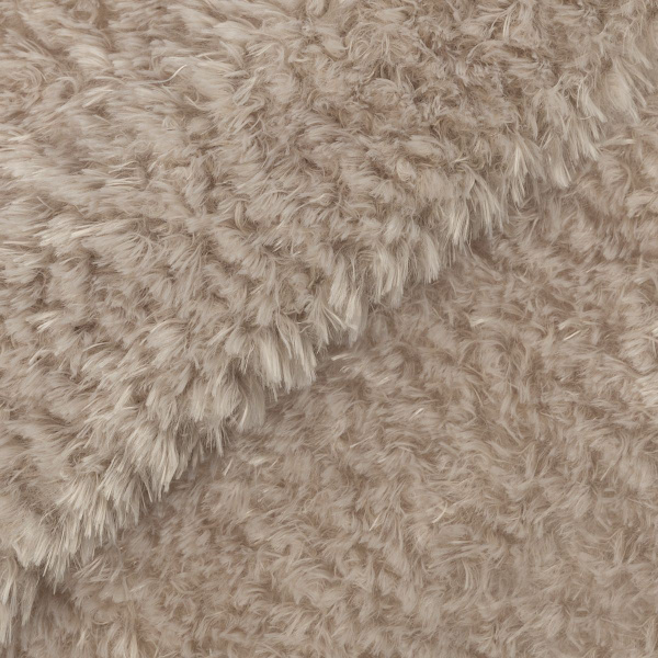 Ткань для игрушек,плюш "PEPPY" PTB-001, 48x48см, 446г/кв.м,100% полиэстер серо-бежевый/latte ...