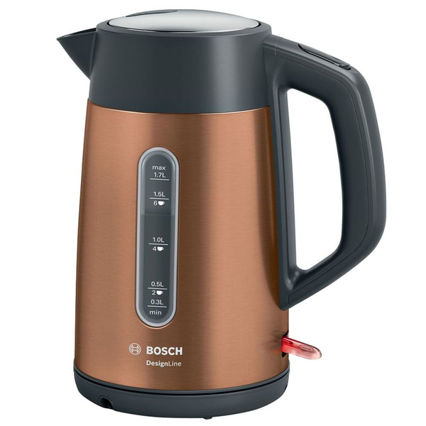 Bosch Электрический чайник TWK4P439, медь, черный купить на OZON по ...