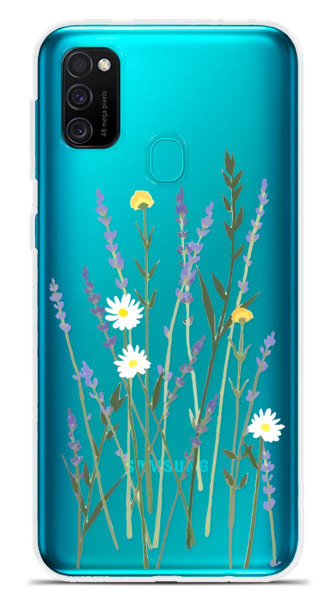 Силиконовый чехол на Samsung Galaxy M21 Лаванда / для Самсунг Галакси ...