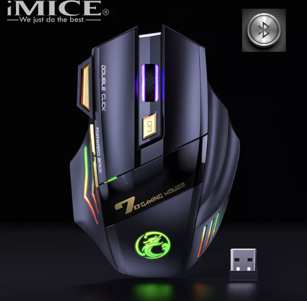 Игровая мышь беспроводная IMICE GW-X7_GW-X7b 765674534, черный - купить ...