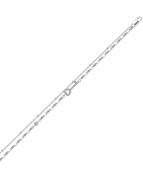 Браслет из серебра 925 пробы с фианитом MIUZ Diamonds купить на OZON по ...