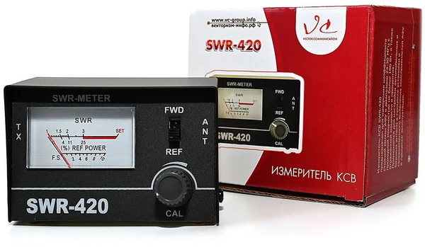 КСВ-метр VECTORCOM SWR-420 - прибор для настройки антенны рации ...