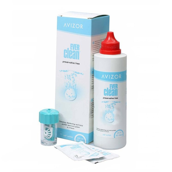 Пероксидный раствор, система для контактных линз Avizor Ever Clean ...