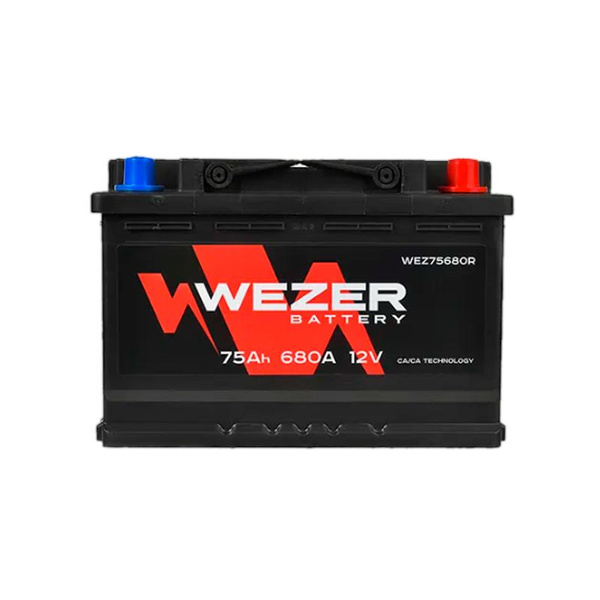 Аккумулятор автомобильный WEZER WEZ75680R купить по выгодной цене в ...