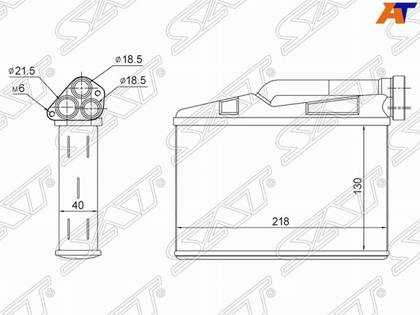 Радиатор отопителя для БМВ Е39 1995-2004, BMW E39 радиатор отопителя ...