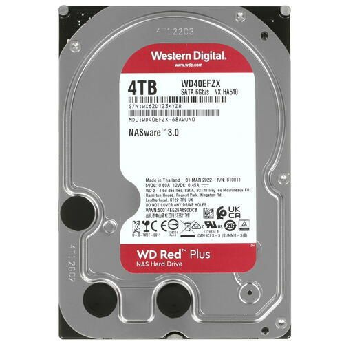 4 ТБ Внутренний жесткий диск Western Digital Red Plus (WD40EFZX ...