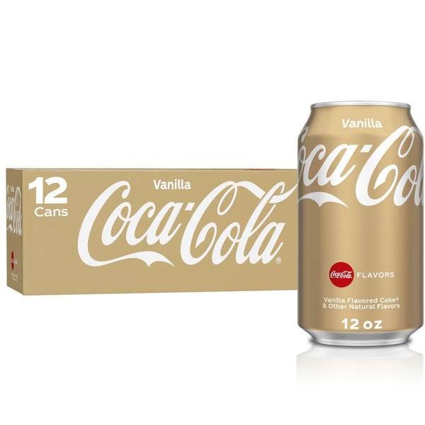 Газированный напиток Coca-Cola Vanilla USA (Кока-Кола Ванилла США) 12 ...