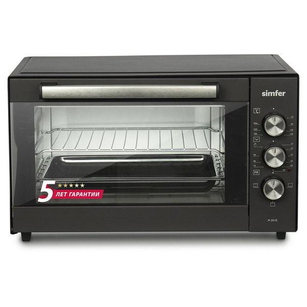 Мини-печь Simfer, черный, 35 л купить по низкой цене с доставкой в интернет-магазине OZON ...