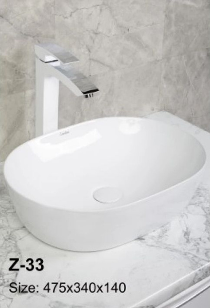 Раковина Zandini z-33-lesn3x47.4 см, белый купить по доступной цене с доставкой в интернет ...