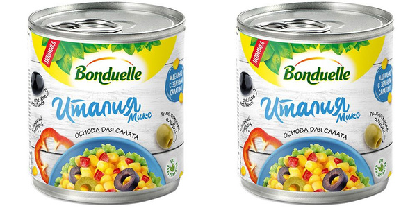Bonduelle Овощные консервы Смесь овощная с кукурузой Италия микс, 425 ...