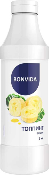 Топпинг BONVIDA со вкусом банана, 1л - купить с доставкой по выгодным ...