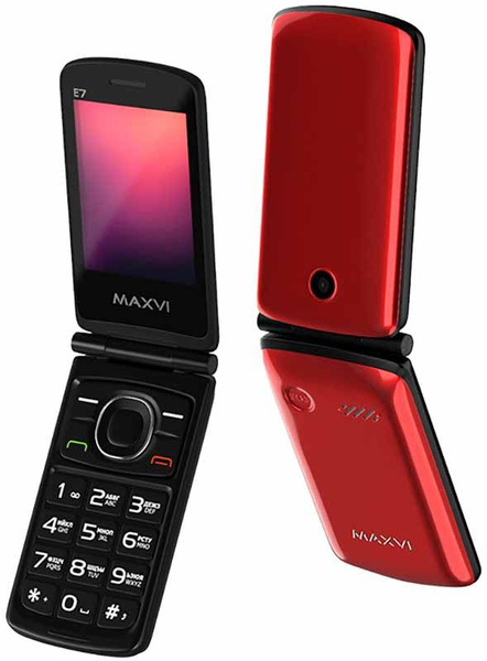 Мобильный телефон MAXVI E7 RED, красный купить на OZON по низкой цене (859057276)