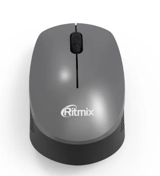 Мышь беспроводная Ritmix RMW-502, черно-серый - купить по выгодной цене в интернет-магазине OZON ...