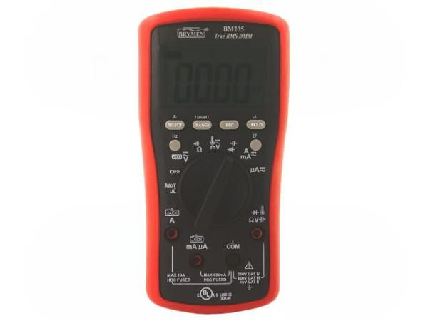 Мультиметр BRYMEN BM235 цифровой, V DC 60 м, 600 м, 6/60/600/1000 В ...